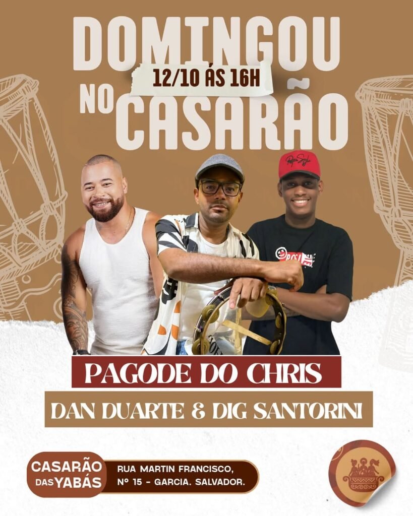 Pagode do Chris, Dan Duarte e Dig Santorini - Doris Pinheiro